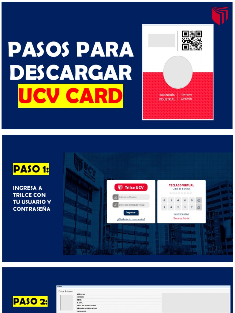 Pasos Para Descargar Ucv Card | PDF