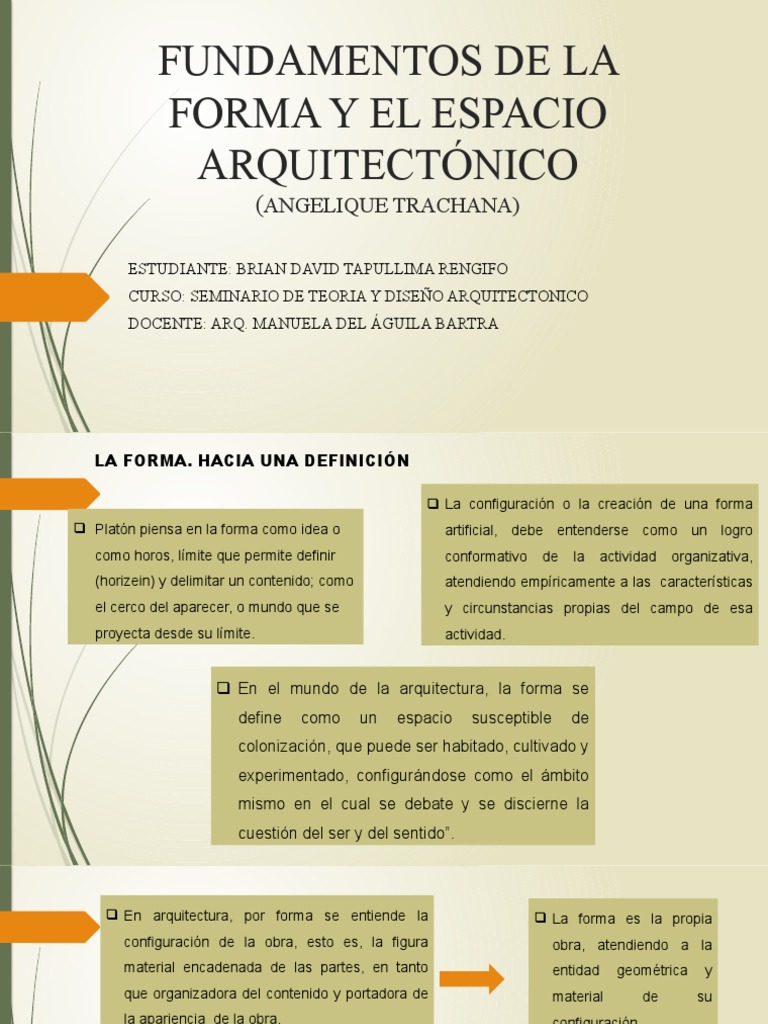 Fundamentos de Forma y Espacio Arquitetônico | PDF | Ciências Sociais