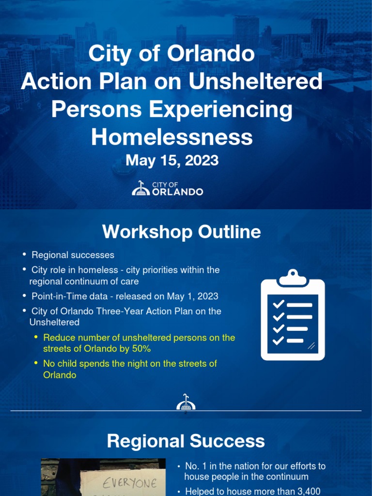 Orlando Homelessness Action Plan | PDF | Homelessness | Humanitarian Aid