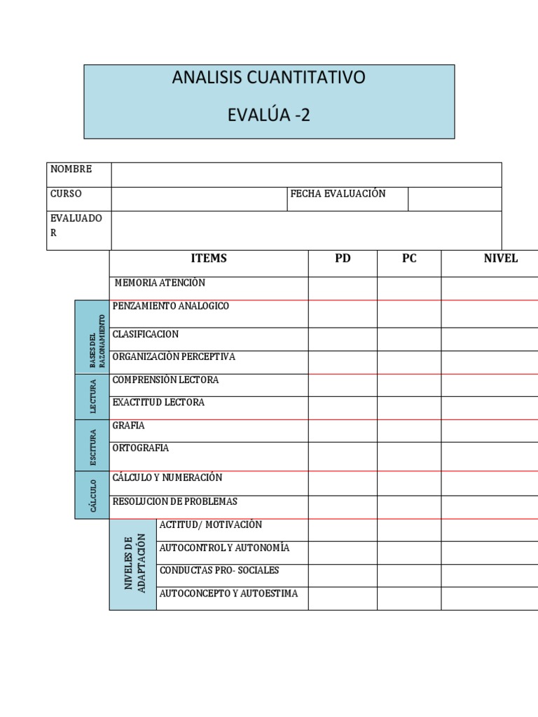 Evalua 2 2.0 | PDF