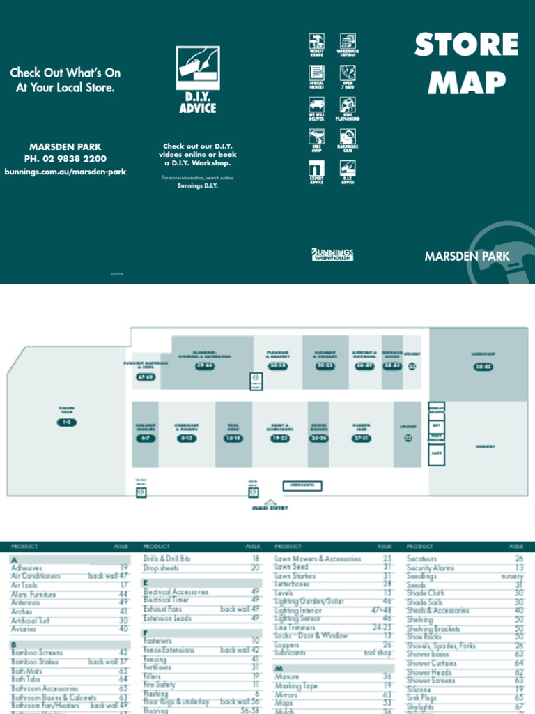 Bunnings Store Map - Marsden Park - PFO - Web | PDF | Bathroom | Door