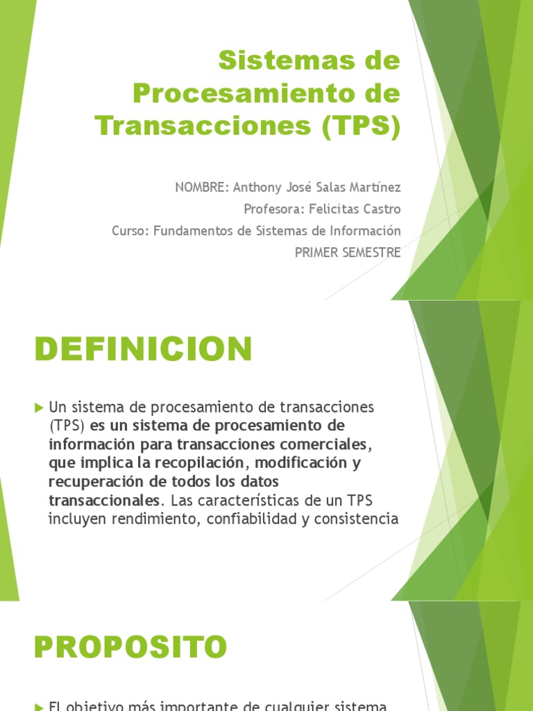 Sistemas de Procesamiento de Transacciones (TPS): Definición, Propósito ...
