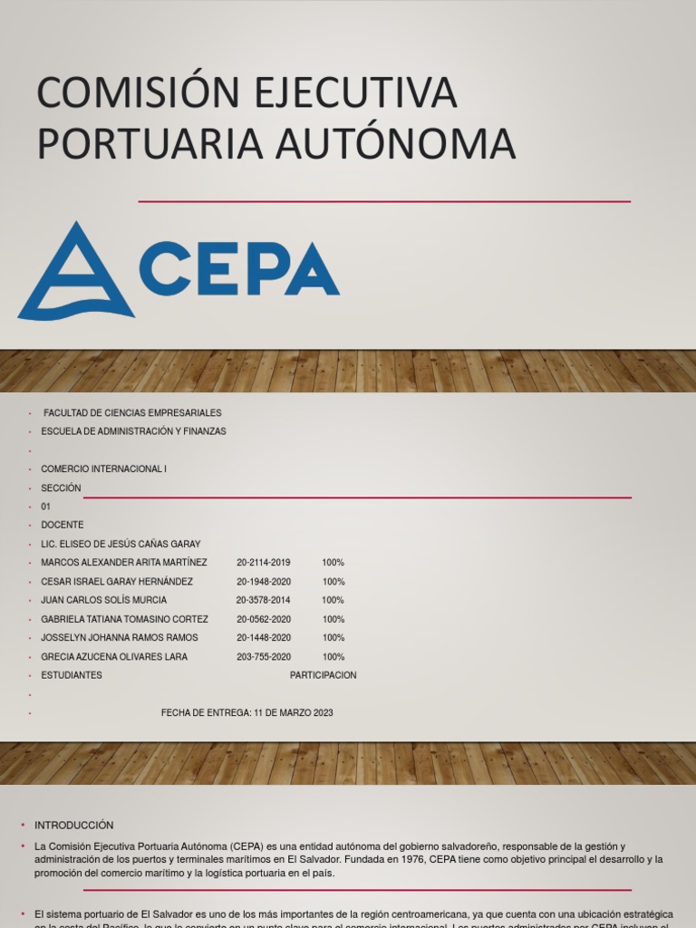 Comisión Ejecutiva Portuaria Autónoma | PDF