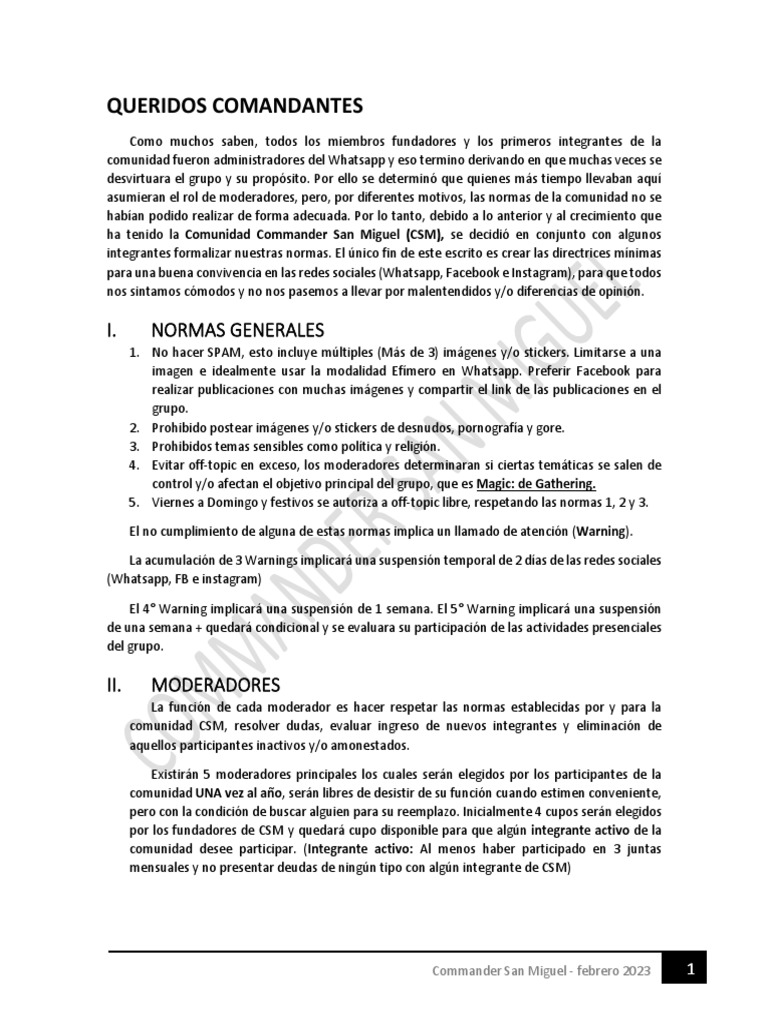 Normas CSM 1.3 | PDF | Facebook