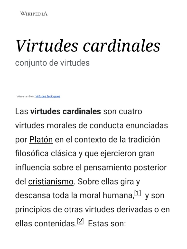 Virtudes Cardinales | PDF