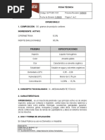 Ficha Tecnica Cybor EA | PDF | Insectos | Insectos y humanos