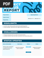 Stoplight Project Status Report Template | PDF