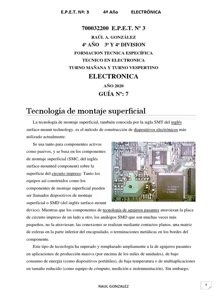 Guia #7 Electronica | PDF | Ciencias fisicas | Ingeniería Informática