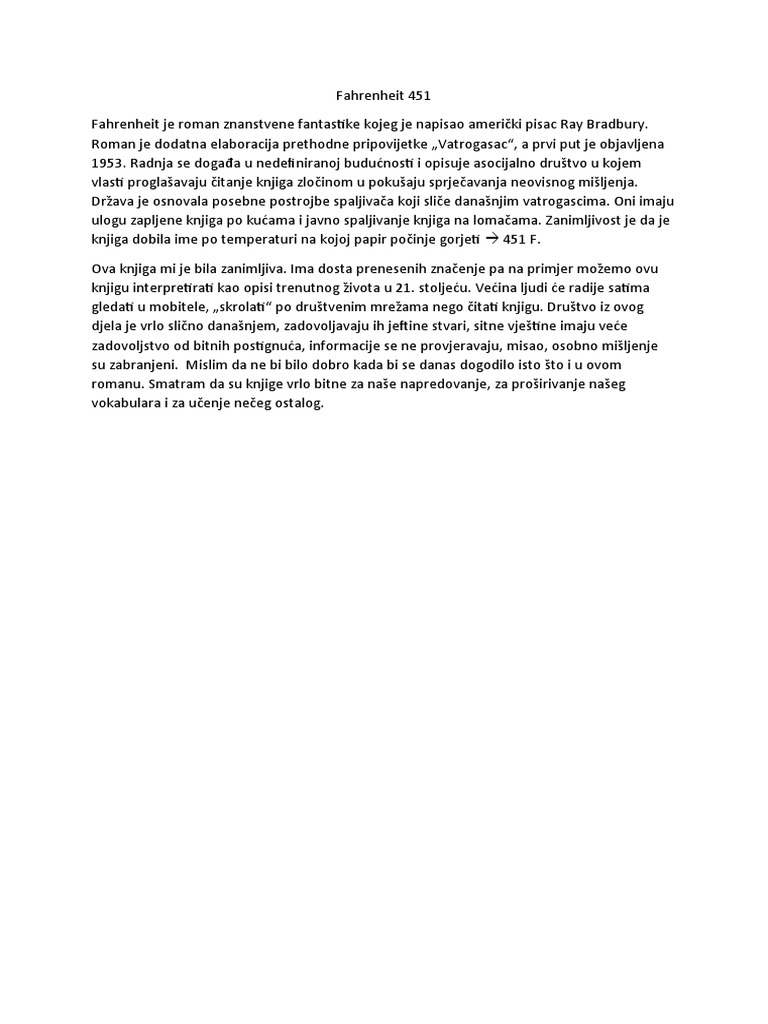 Fahrenheit 451 | PDF
