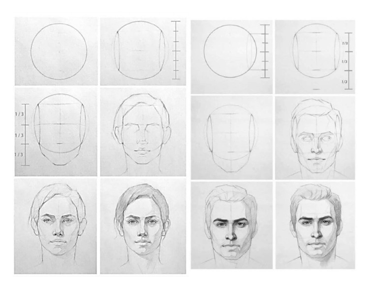 Como Dibujar Rostros | PDF