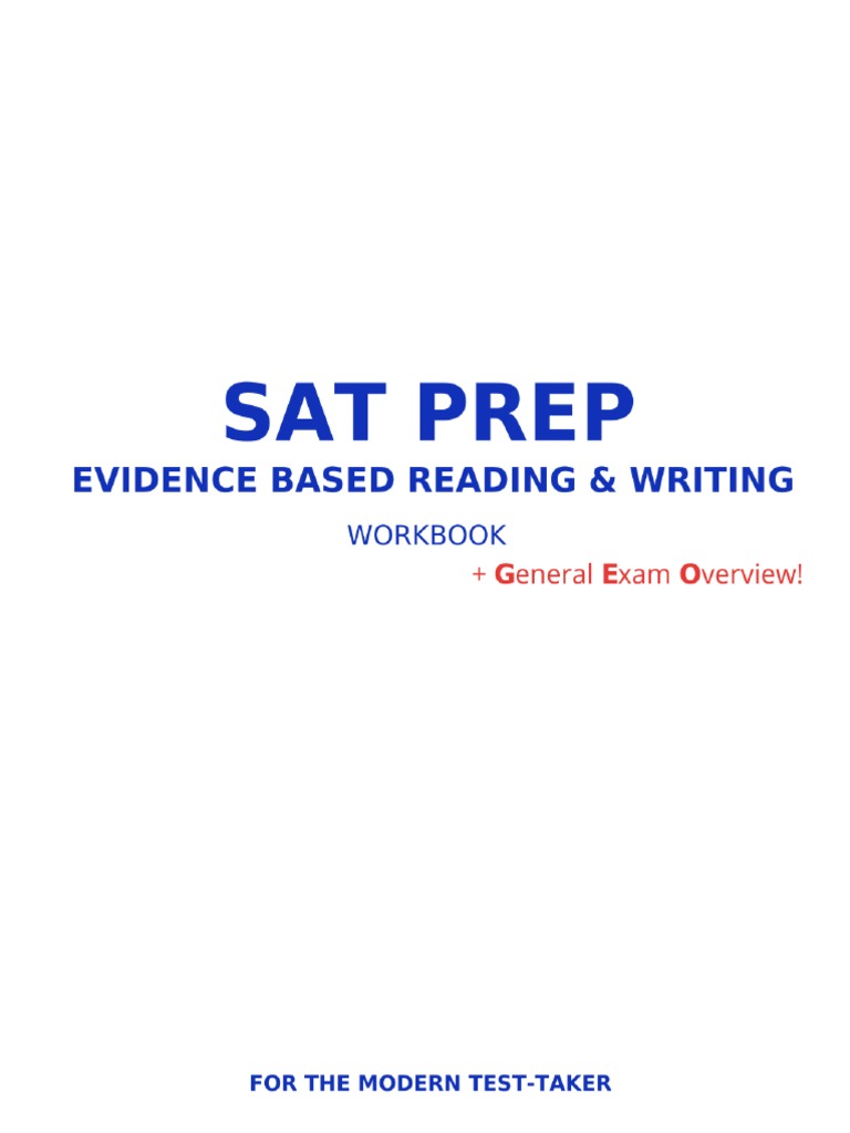 Ebrw Sat Workbook Final | PDF