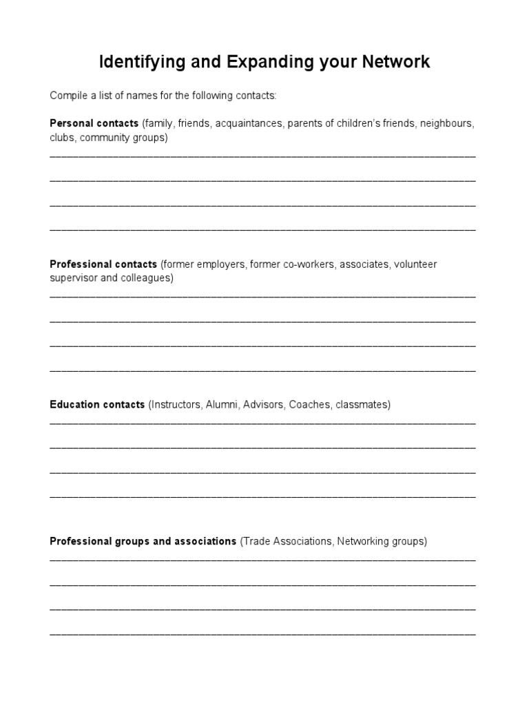 Networking Worksheet | PDF Networking Worksheet | PDF