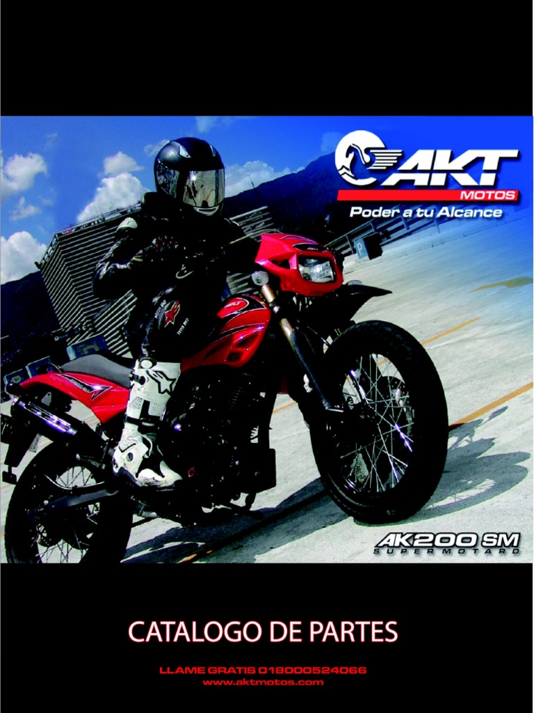 Catálogo de Partes Motocicletas AKT | PDF | Embrague | Motocicleta