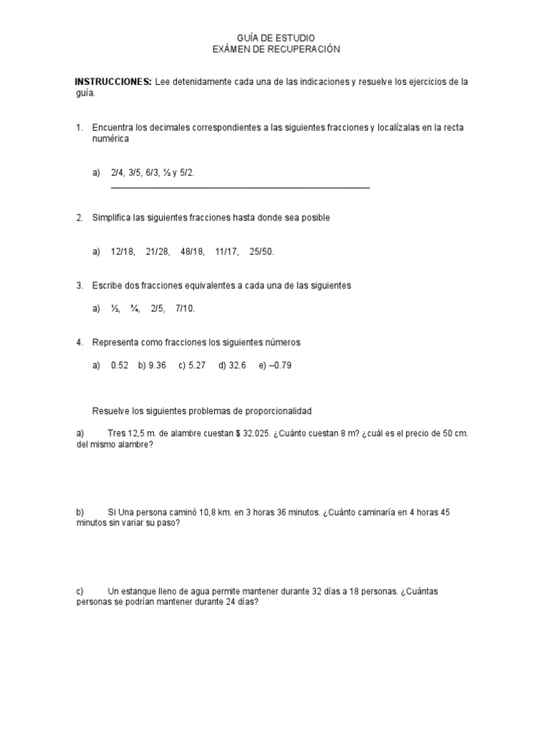 Guia de Estudio Matematicas 1 | PDF | Matemática Elemental | Geometría