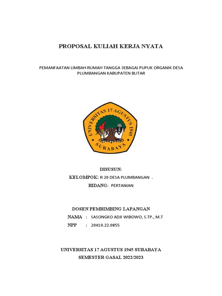 Proposal Bidang Pertanian | PDF
