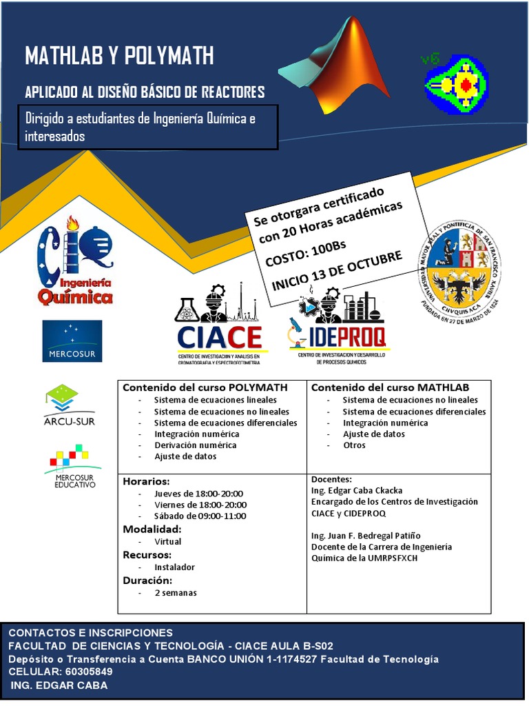 Curso Mathlab y Polymath | PDF