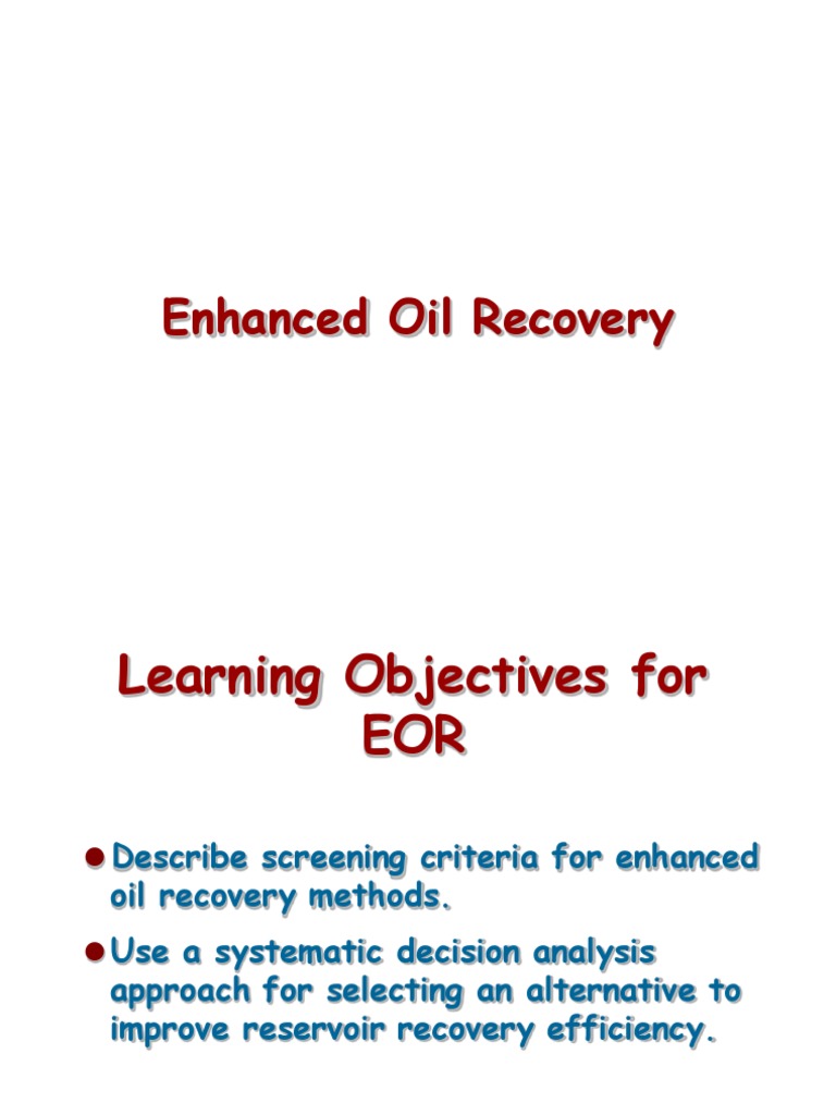 Eor 1671905235 | PDF | Enhanced Oil Recovery | Petroleum Reservoir