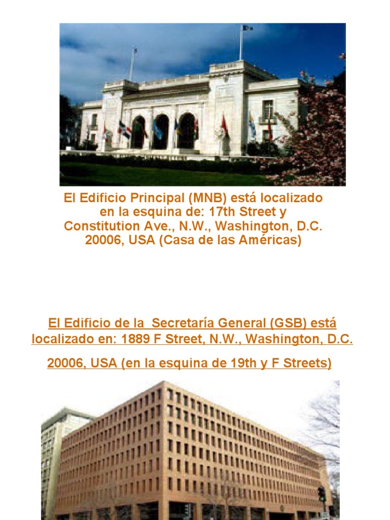 Edificios de la OEA en Washington D.C. | PDF | Viajes y turismo