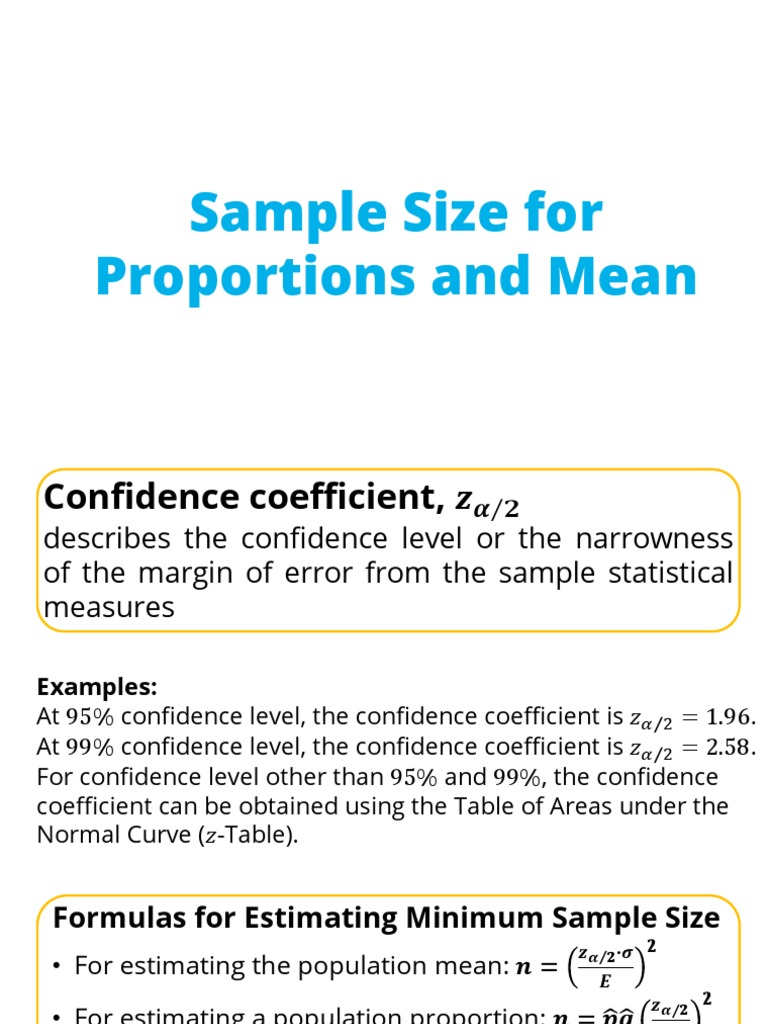 Determining Sample Size | PDF | Sample Size Determination | Standard Deviation