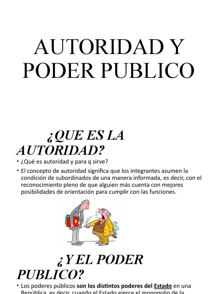 Autoridad y Poder Publico | PDF | Estatuto | Estado (política)