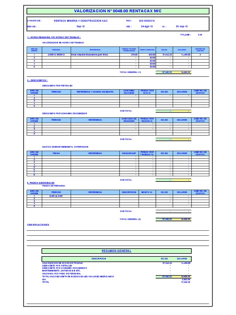 Valorizacion de Maquinaria | PDF | Economias