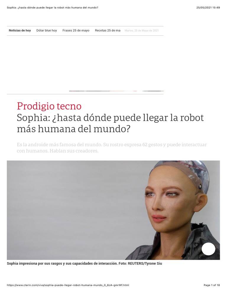 0.1.2. Sophia - ¿Hasta Dónde Puede Llegar La Robot Más Humana Del Mundo ...