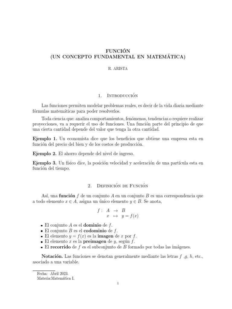 Func Real | PDF | Función (Matemáticas) | Análisis