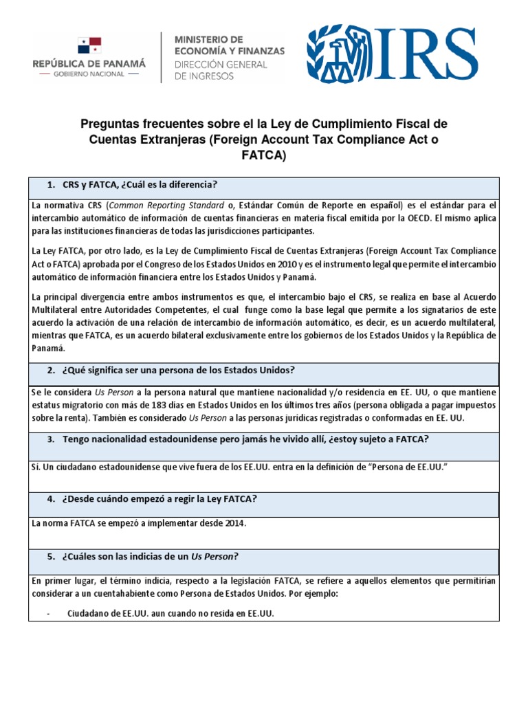 Faq Fatca | PDF | Justicia | Crimen y violencia