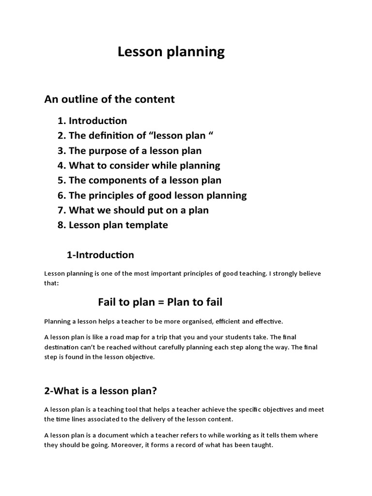 Lesson Planning (EXTENSION) | PDF | Lesson Plan | Educational Assessment