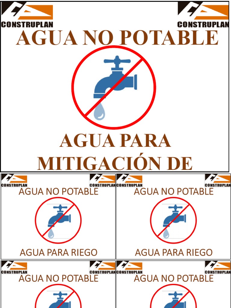 Señaletica Agua No Potable | PDF