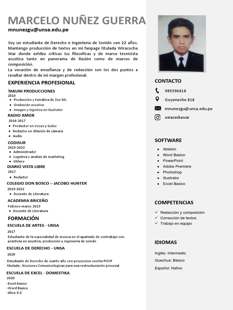 CV Documentado (3) - Merged | PDF | Software de la aplicacion | Informática