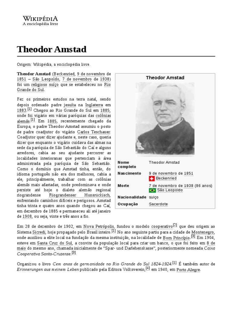 Theodor Amstad | PDF