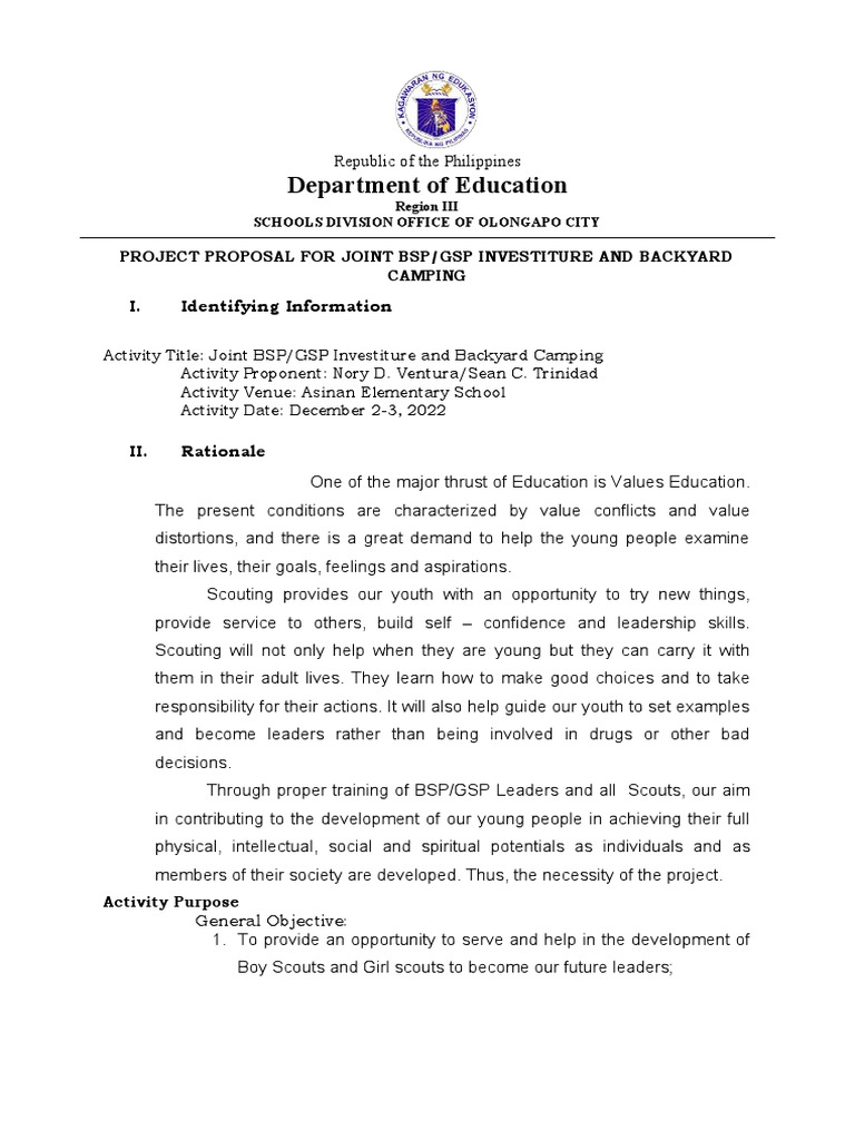 BSP Proposed Activity For FVM | PDF | Social Science