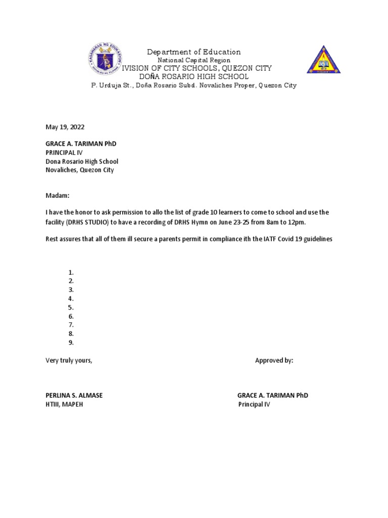 Letter For Recording | PDF