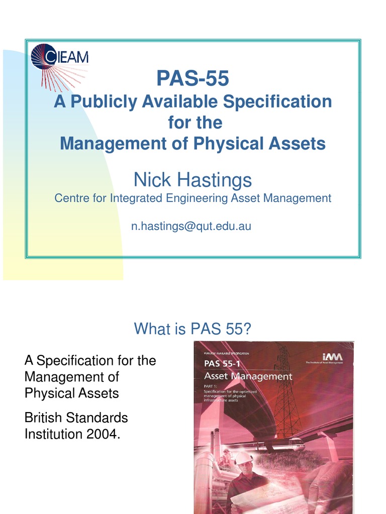 A Publicly Available Specification For The Management of Physical ...