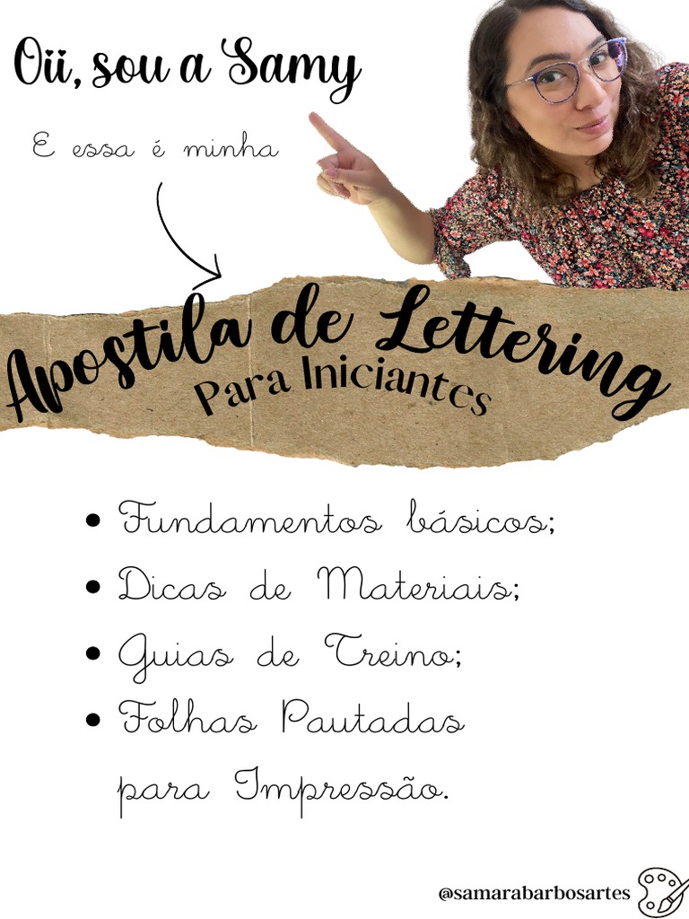 Apostila de Lettering Iniciantes - Samy Barbosa | PDF | Casa e Jardim
