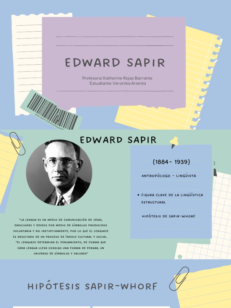 Edward Sapir | PDF