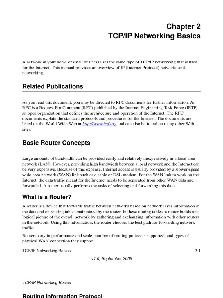 Tcpip Networking Basics Related Publications Pdf Ip Address Firewall Computing