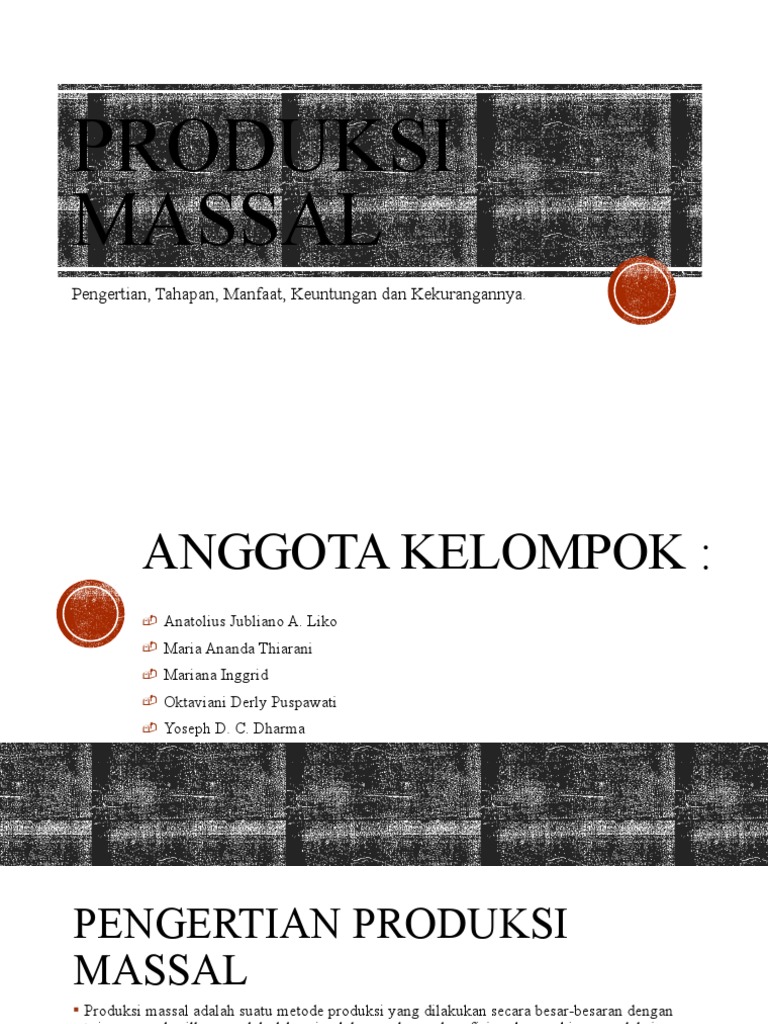 Produksi Massal | PDF