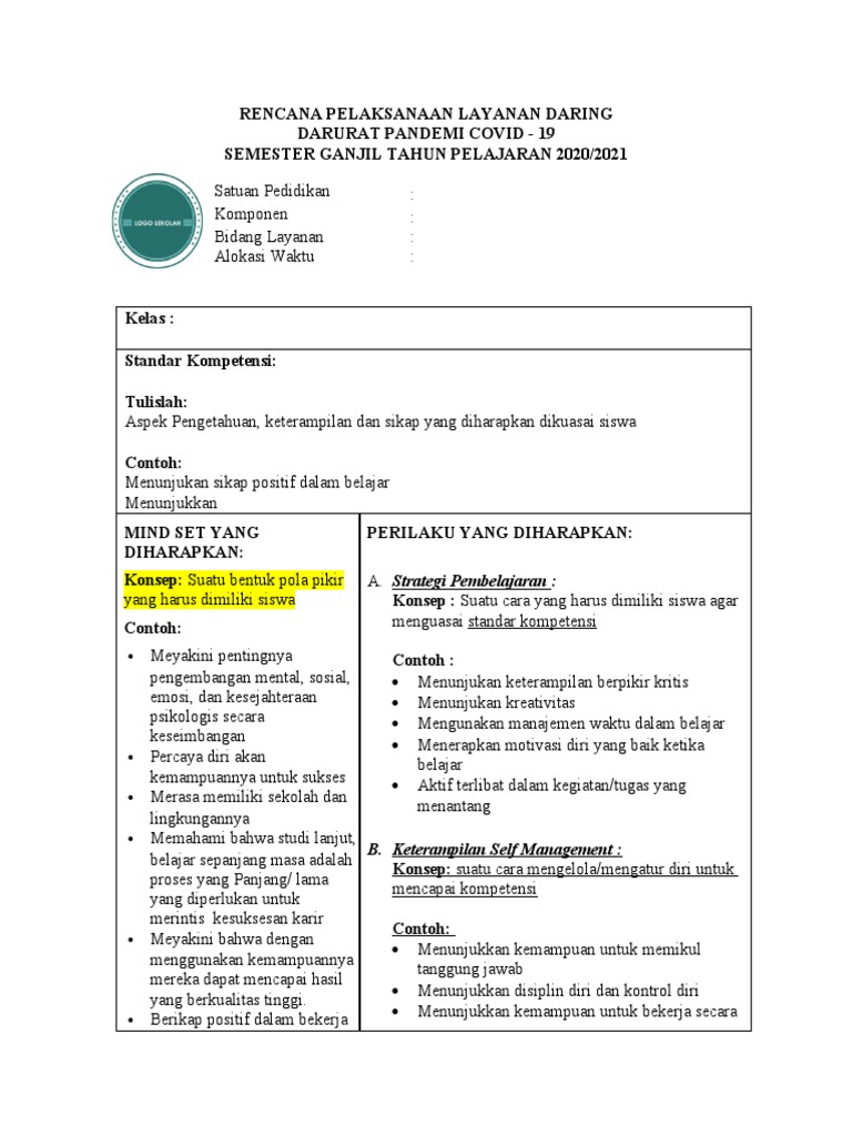 1.template RPL Model School Counseling Program & Guidance Curriculum | PDF