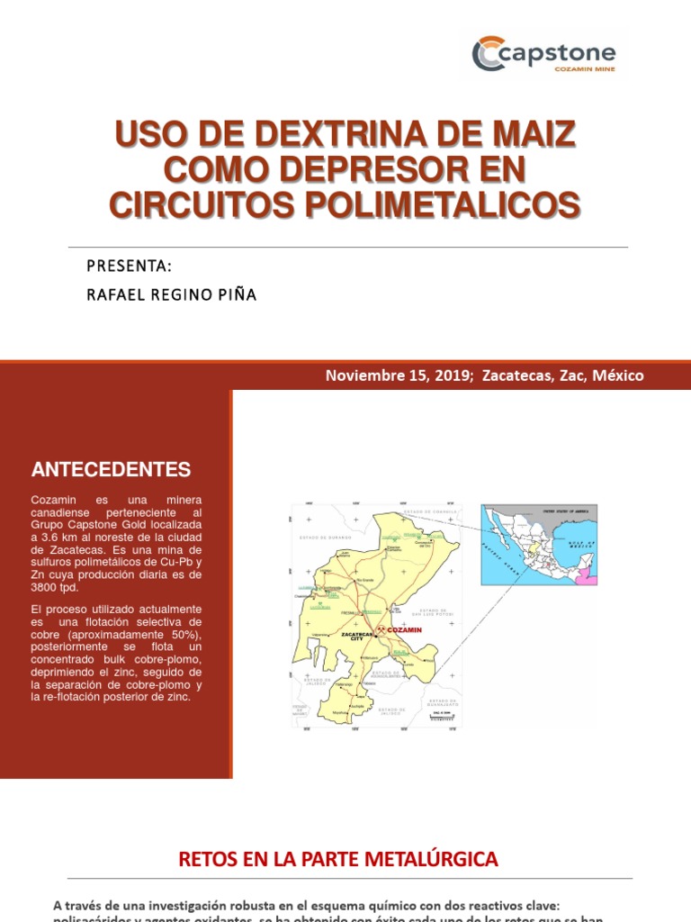 presentacion capstone | PDF | Zinc | Cobre