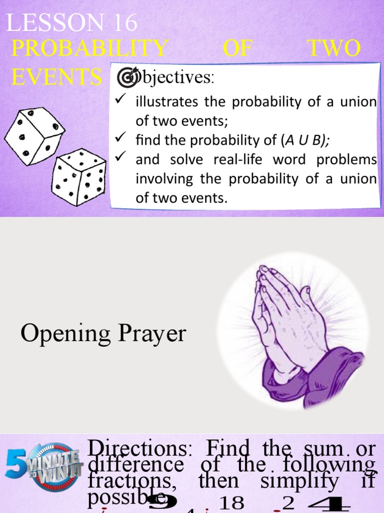 Probability of Two Events Explained | PDF