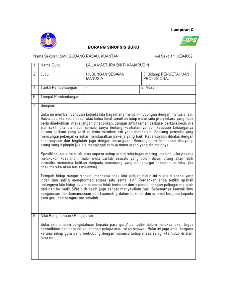 Sinopsis Buku 2018 Bil | PDF