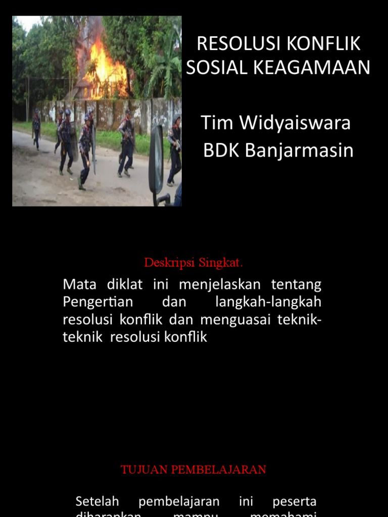 Resolusi Konflik | PDF