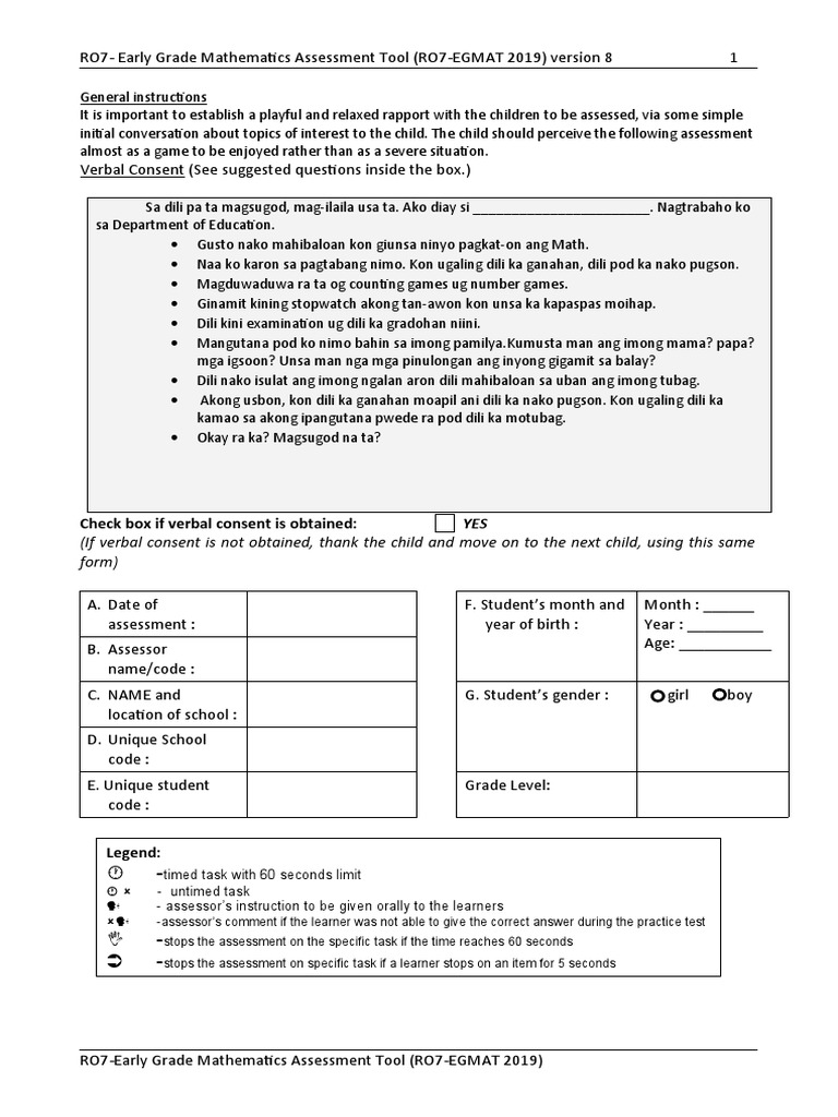 EGMA Assessors Guide v.8 | PDF