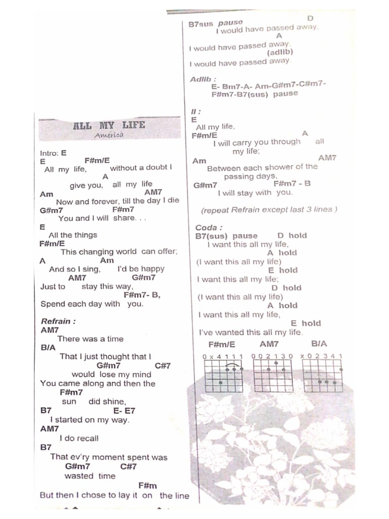 All My Life (America) | PDF