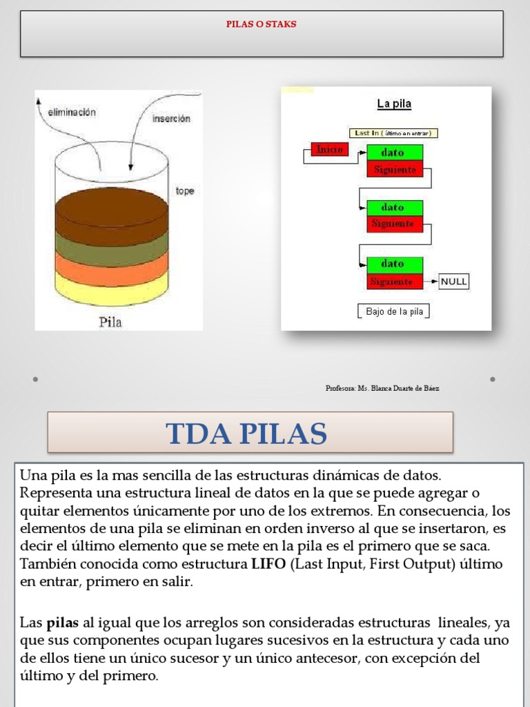 Pilas | PDF | Programa de computadora | Programación