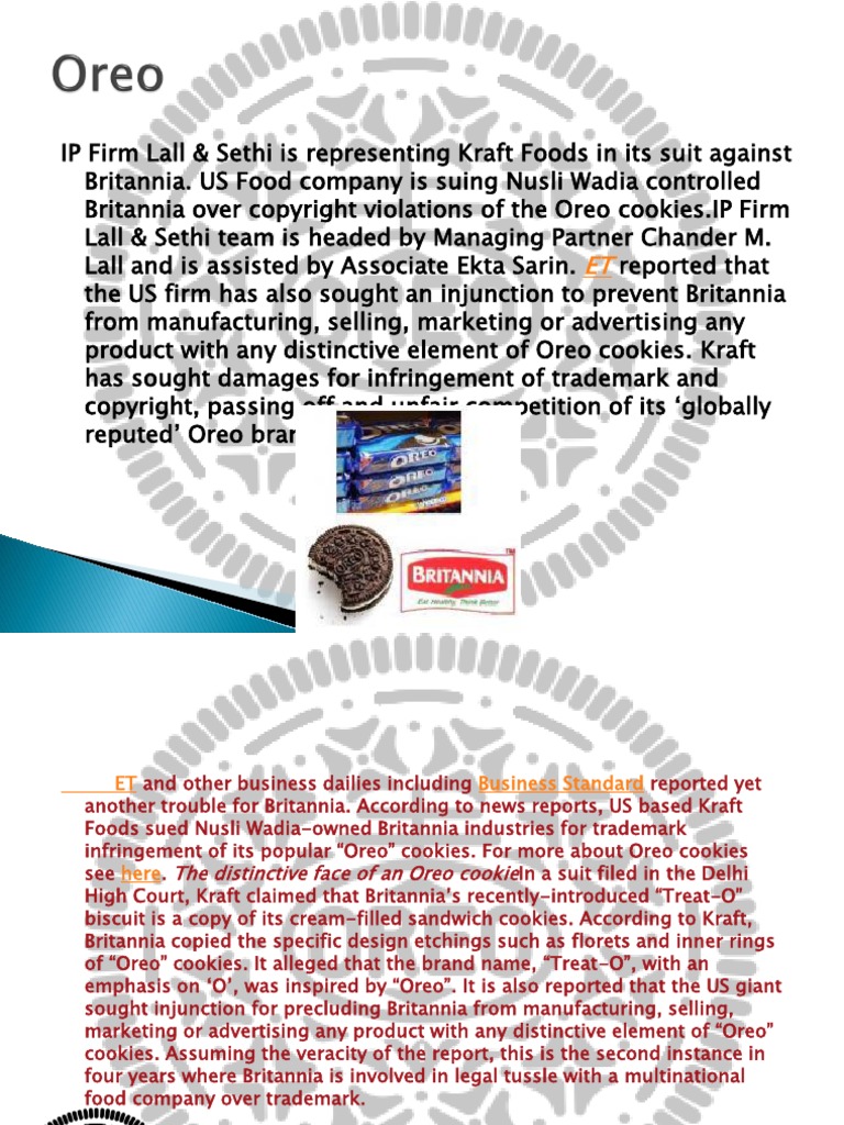 Oreo Kraft | PDF | Kraft Foods Inc | Trademark