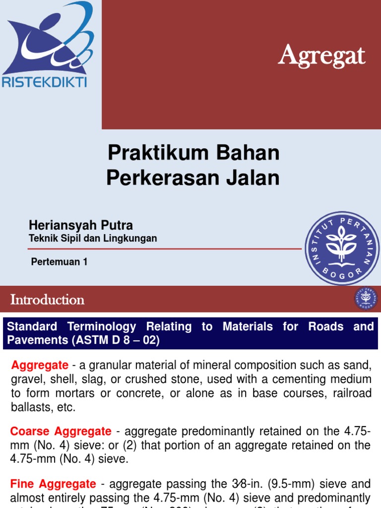 P1.1 Prinsip Pengujian Agregat Untuk Jalan | PDF | Construction ...
