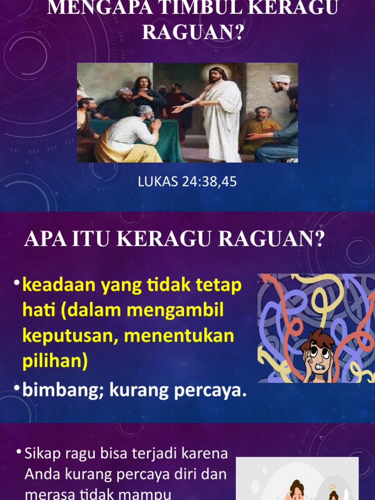 Mengapa Timbul Keragu Raguan (Gedalya) | PDF